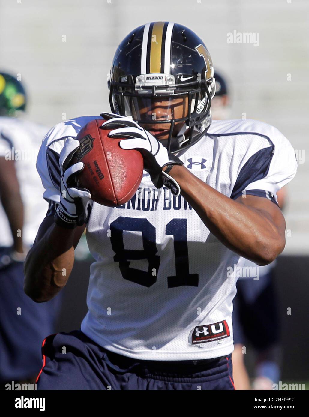 Wide receiver Danario Alexander of Missouri is pictured during the ...