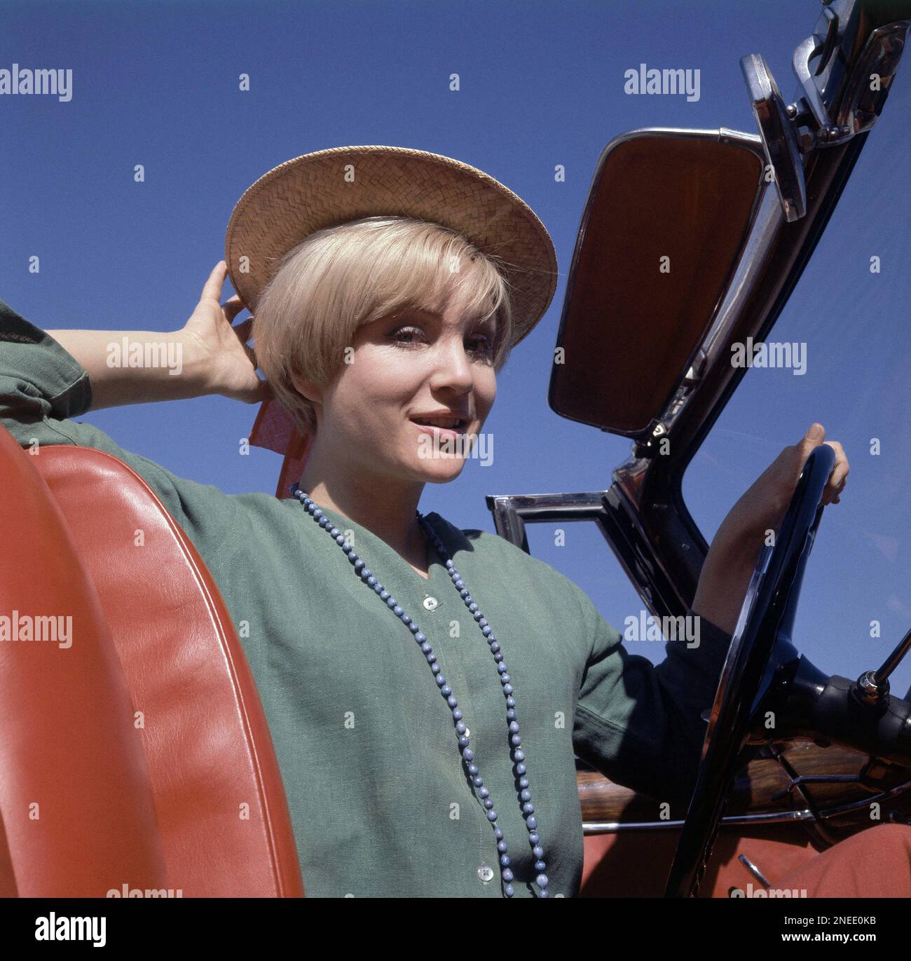 Actress Susan Oliver poses outside her home in Beverly Hills, Calif ...
