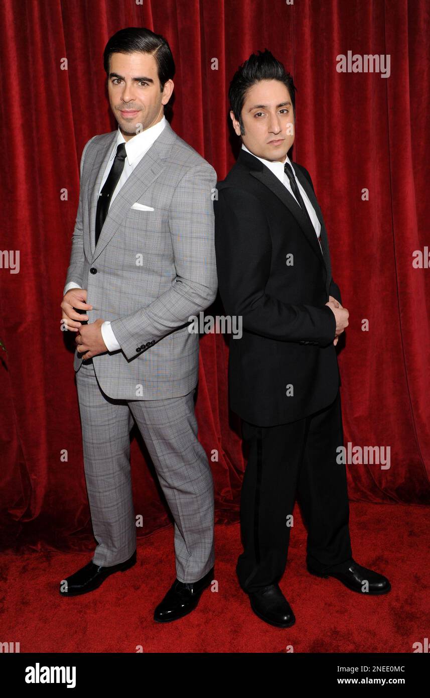 Eli Roth, left, and Omar Doom arrive at the 16th Annual Screen Actors ...