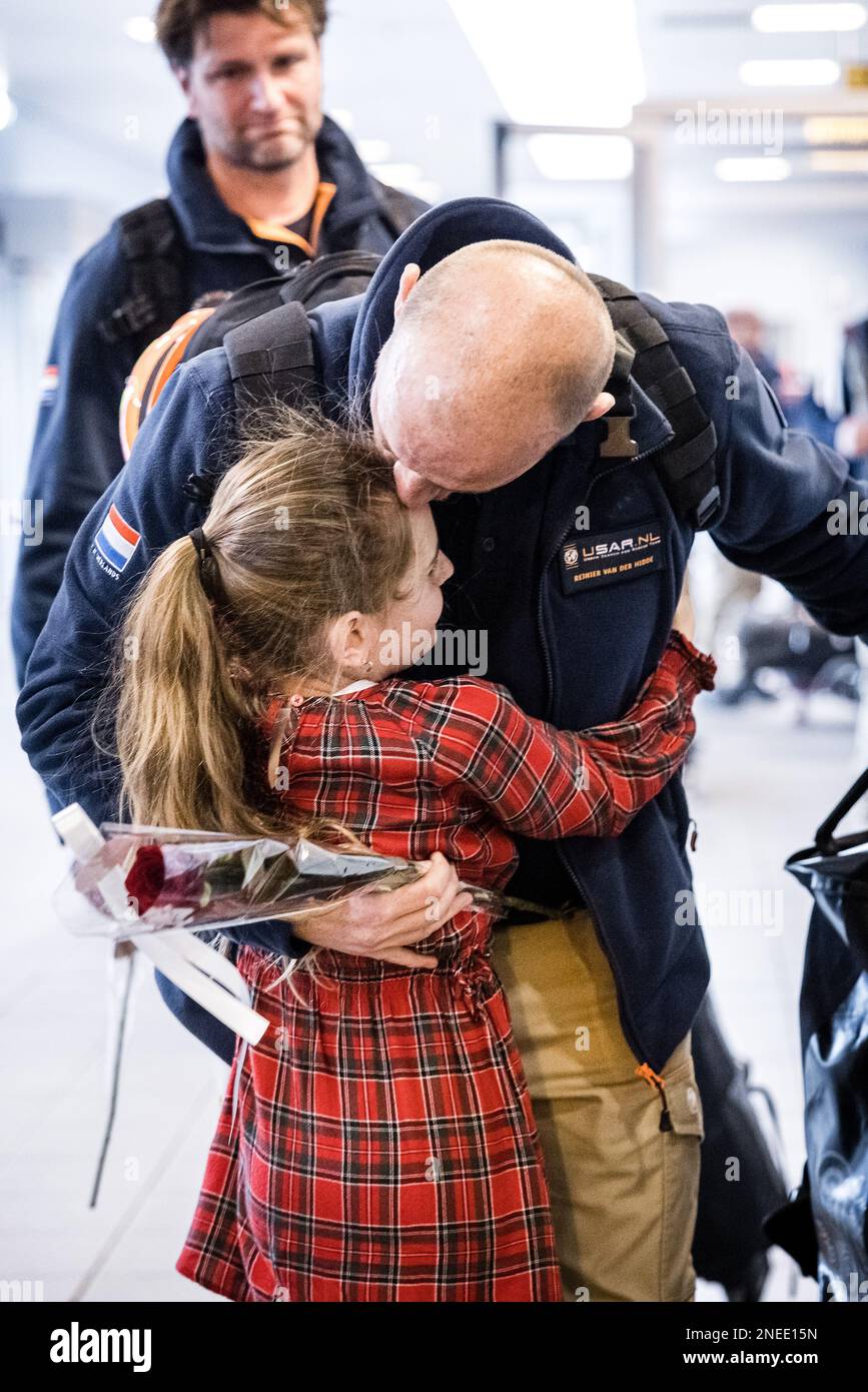 EINDHOVEN - Members of the Dutch search and rescue team USAR on their ...