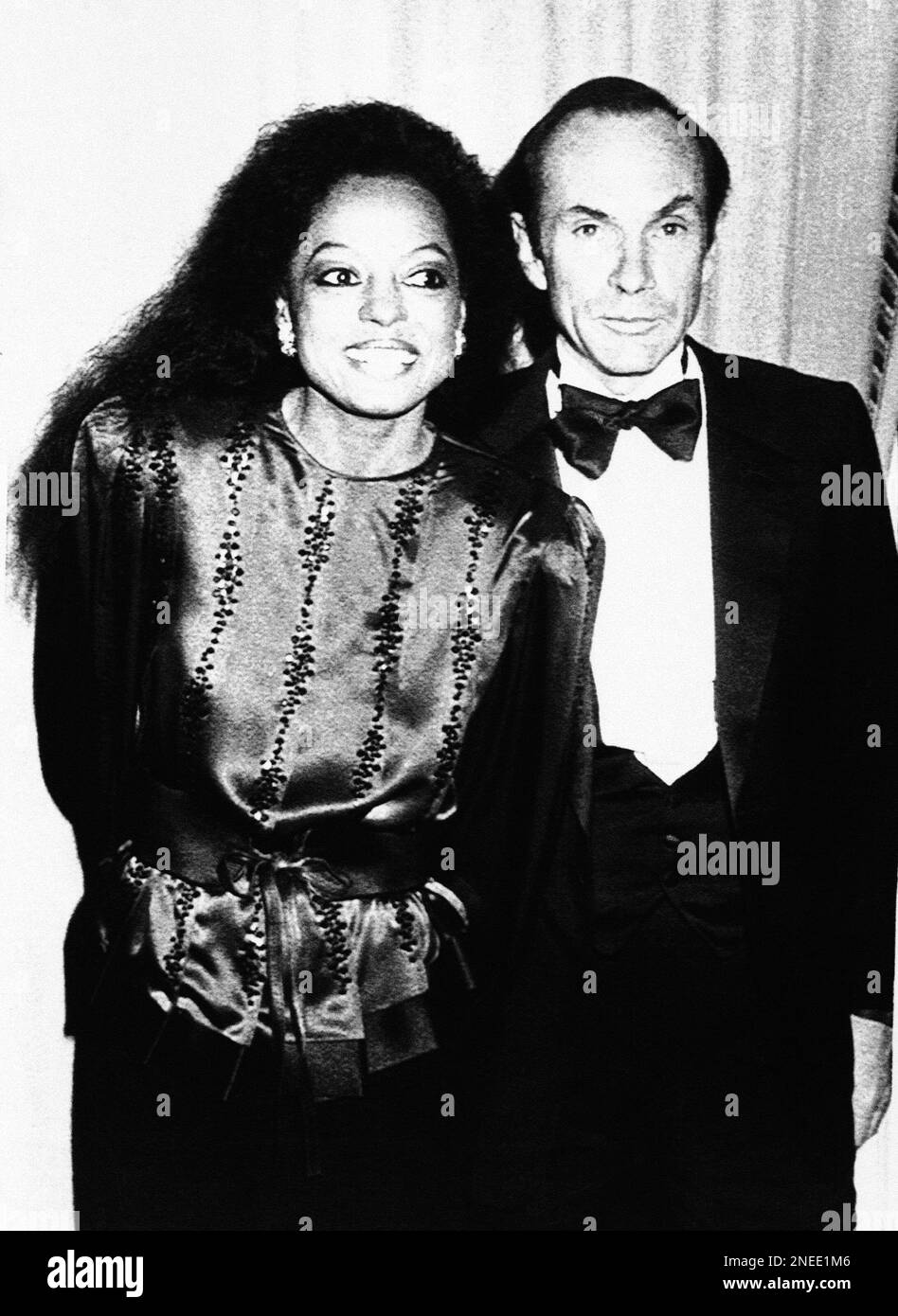 Diana Ross with her Norwegian boyfriend Arne Nass mountaineer of Mount ...