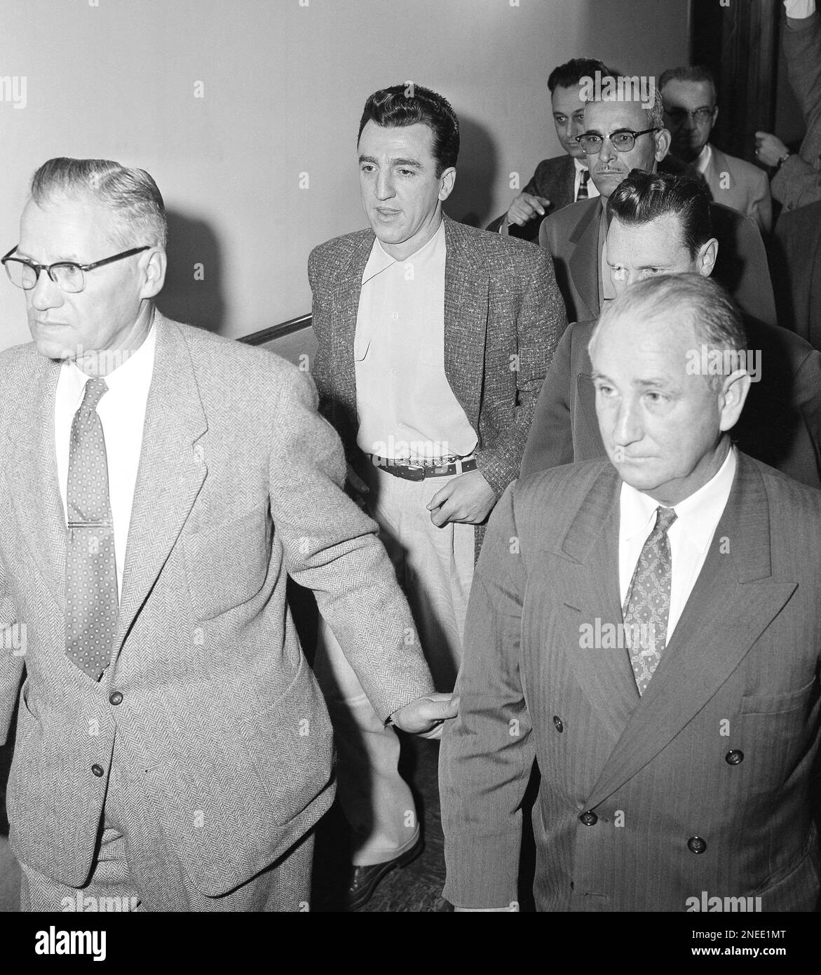 Convict-author Caryl Chessman is shown in this sequence of pictures in ...