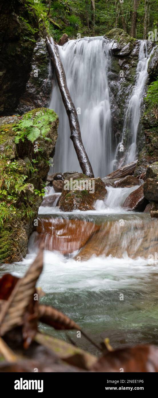 Clear water falling pool waterfall hi-res stock photography and images ...