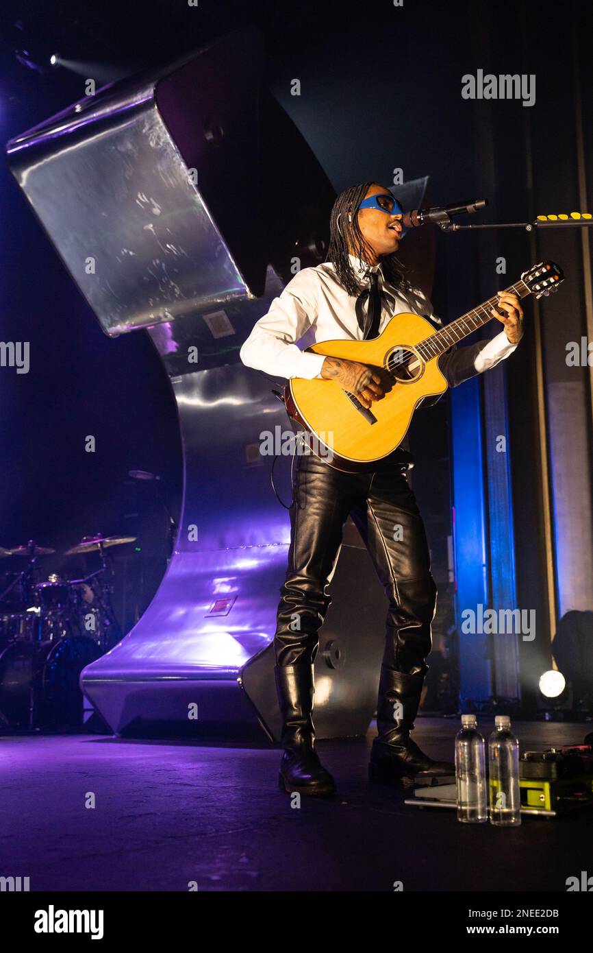 Singer-songwriter Steve Lacy performing at The Vogue Theatre in ...