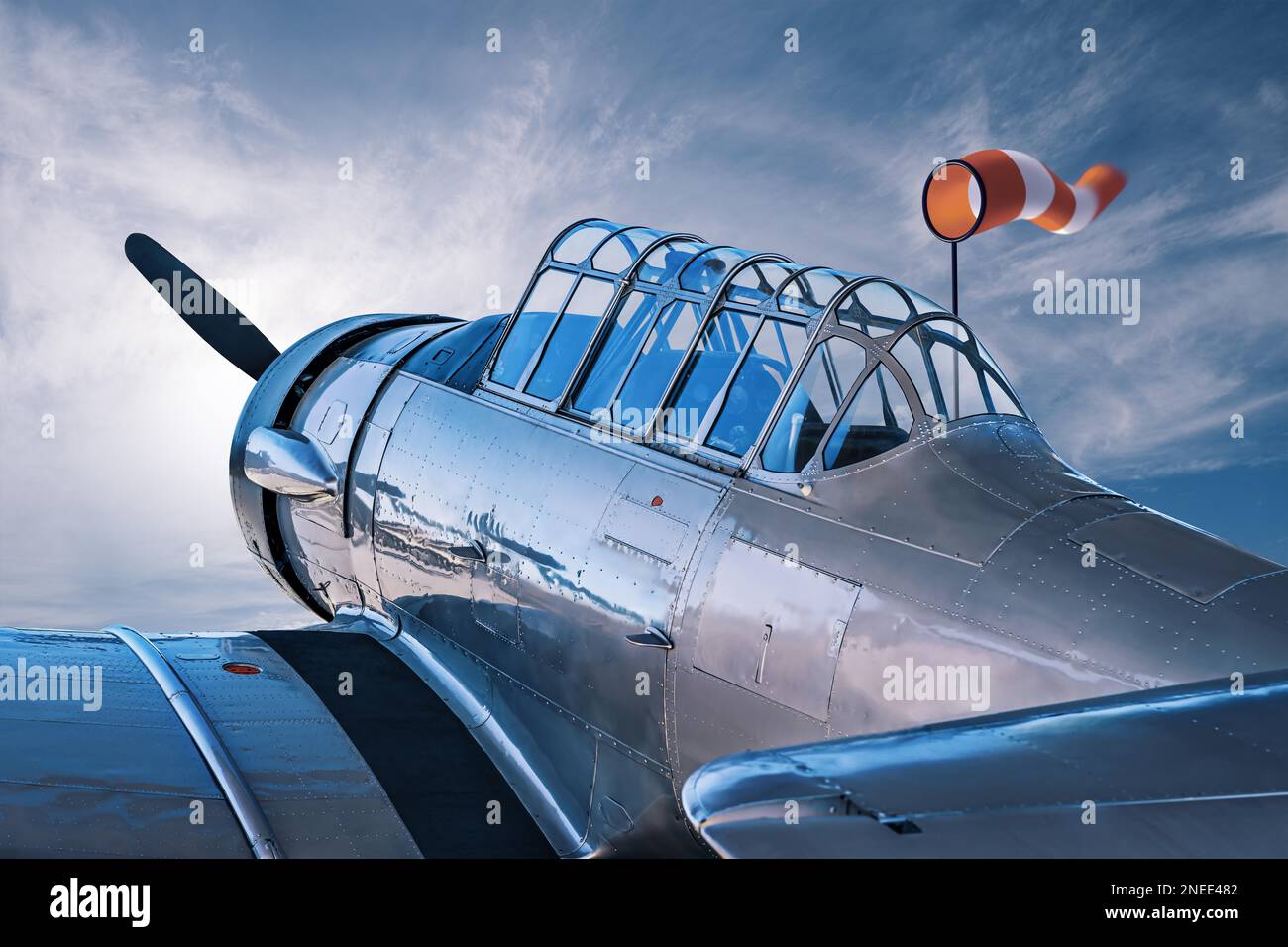 historical aircraft at an airfield Stock Photo - Alamy
