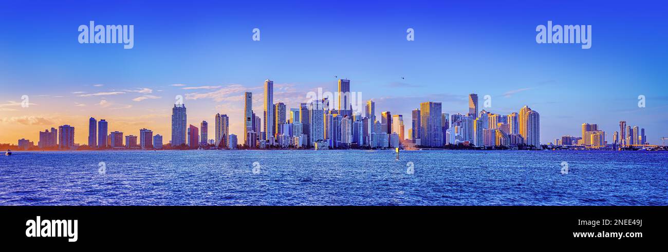 Miami view skyline hi-res stock photography and images - Alamy