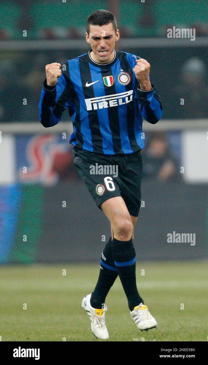Inter Milan Brazilian defender Lucio during an Italian Serie A soccer ...