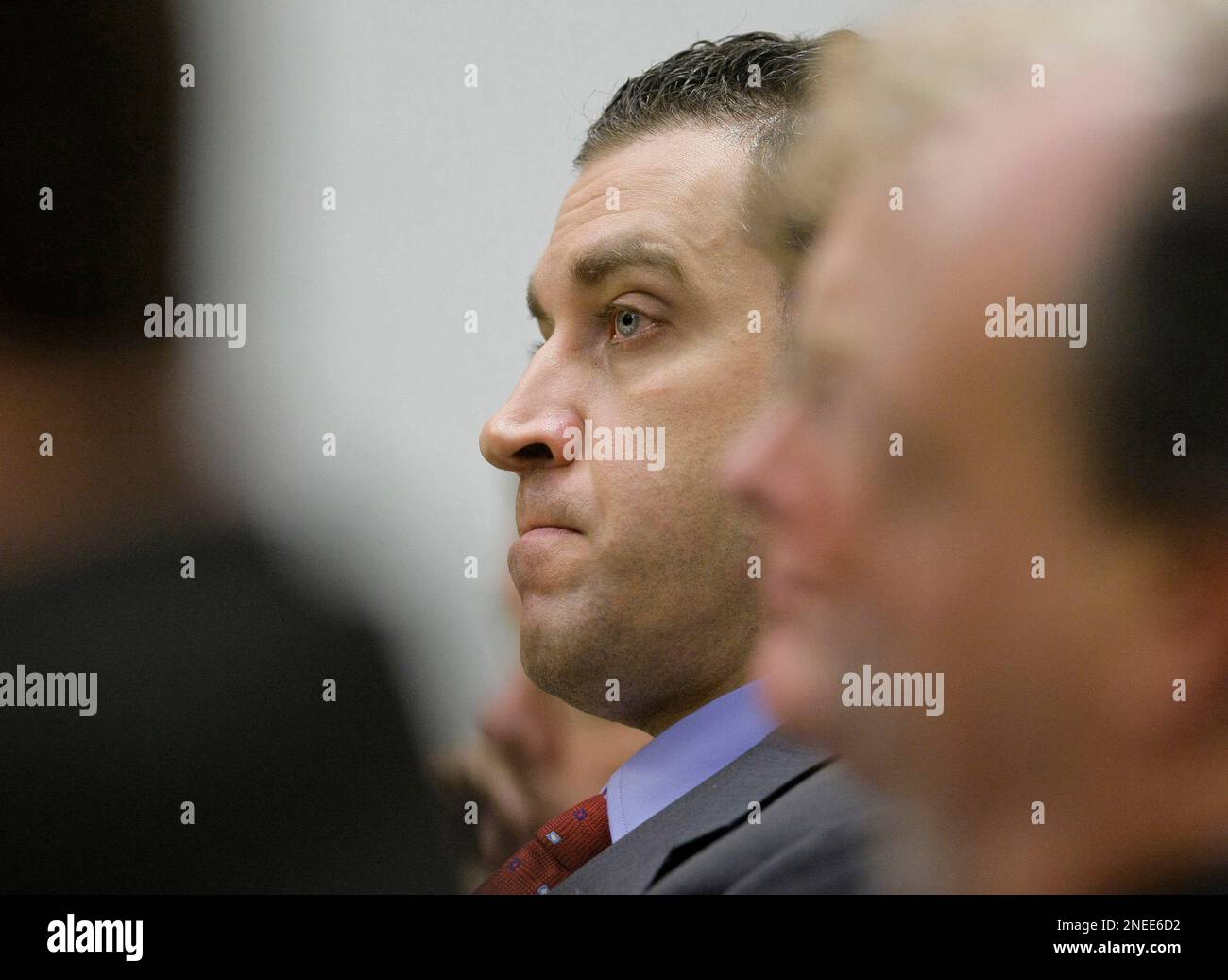 Yazeed Essa, center, is shown in court Monday, Jan. 25, 2010, in ...