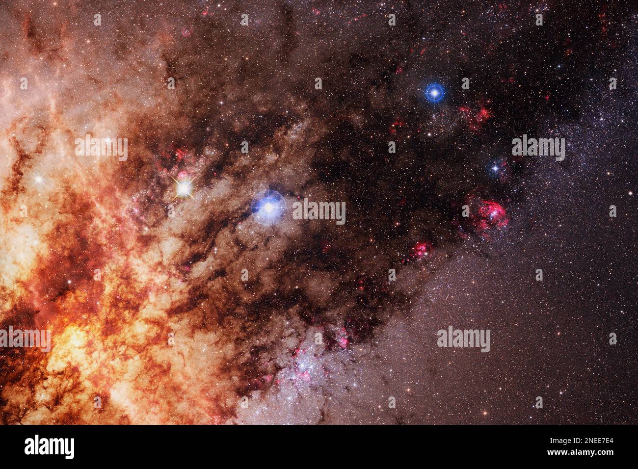 Outer space nebula, stars and galaxy. Elements of this image furnished ...