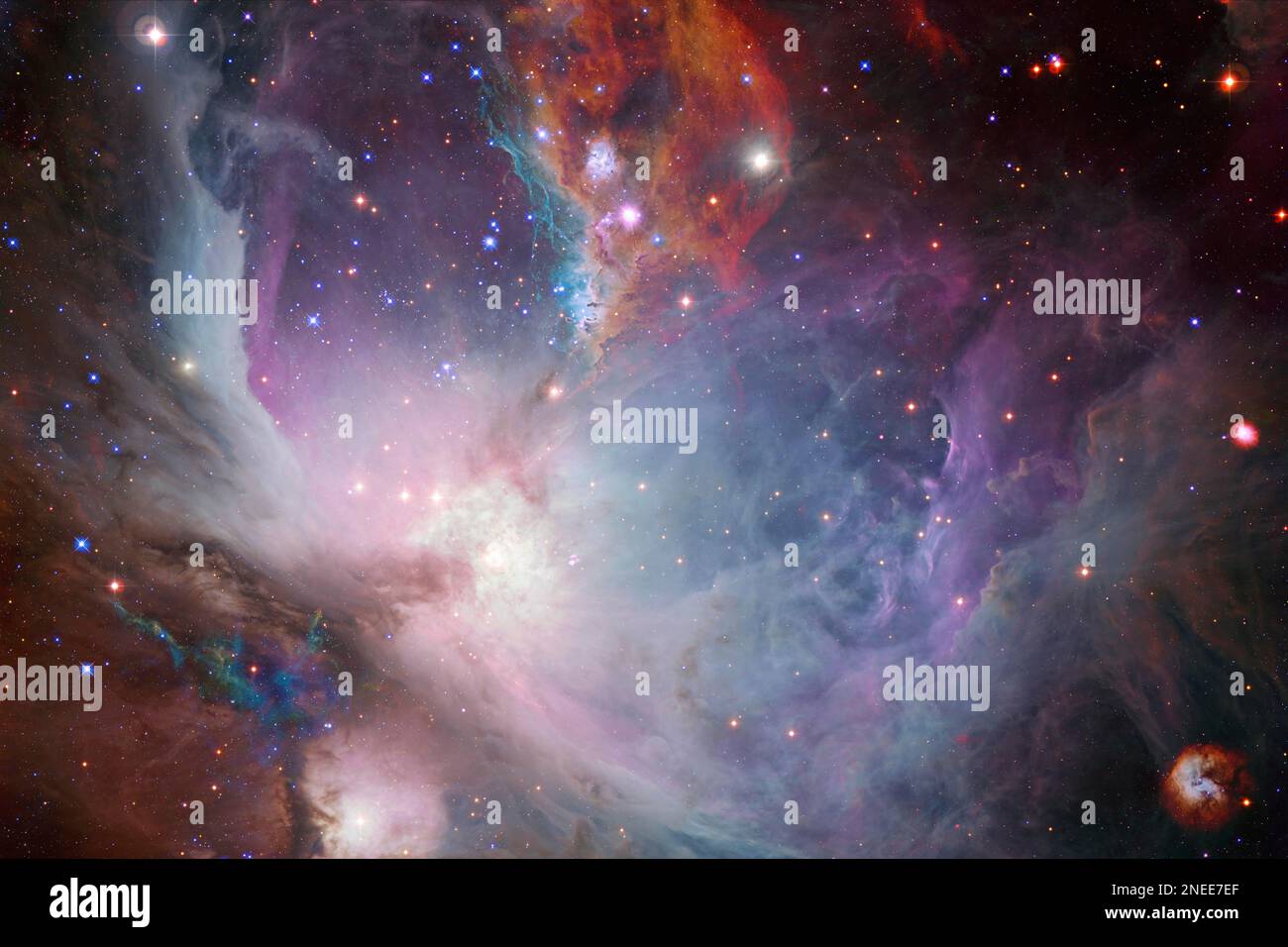 Outer space art. Starfield. Awesome nebulae. Elements of this image ...