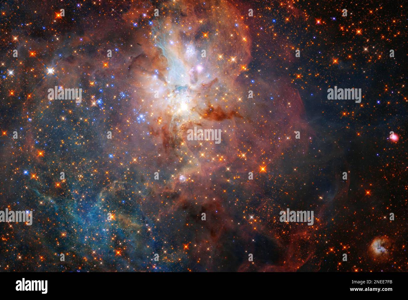 Outer space art. Starfield. Awesome nebulae. Elements of this image ...