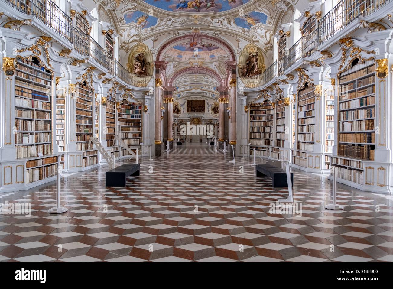 Admont abbey library . Stiftsbibliothek Admont Stock Photo - Alamy