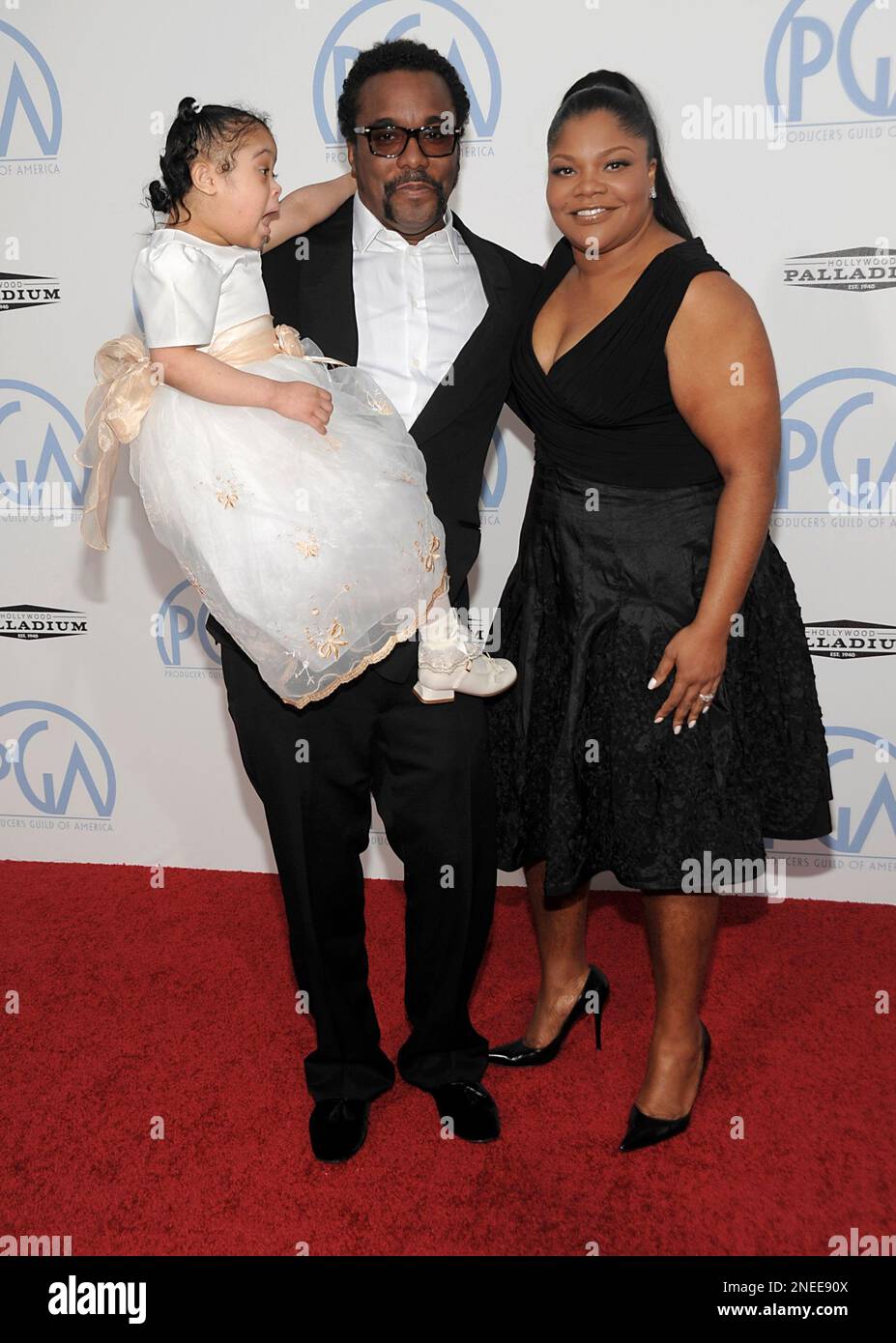 From left to right, actress Quishay Powell, director Lee Daniels, and ...
