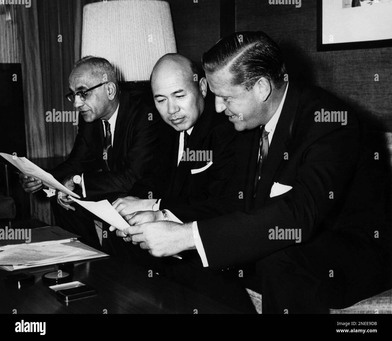 Sheraton hotel executives gathered in a suite at the Moana- sheraton ...