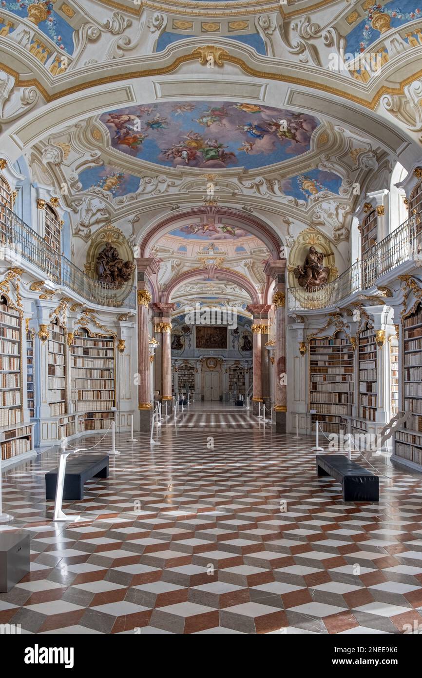Admont abbey library . Stiftsbibliothek Admont Stock Photo - Alamy