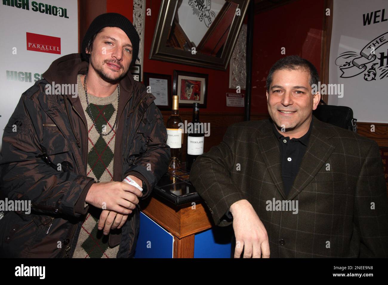 Simon Rex and Aileen Sevier of Terlato Wines attend the The Bing Supper ...