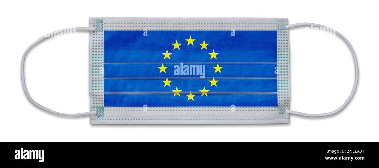 Eu flag mask hi-res stock photography and images - Alamy