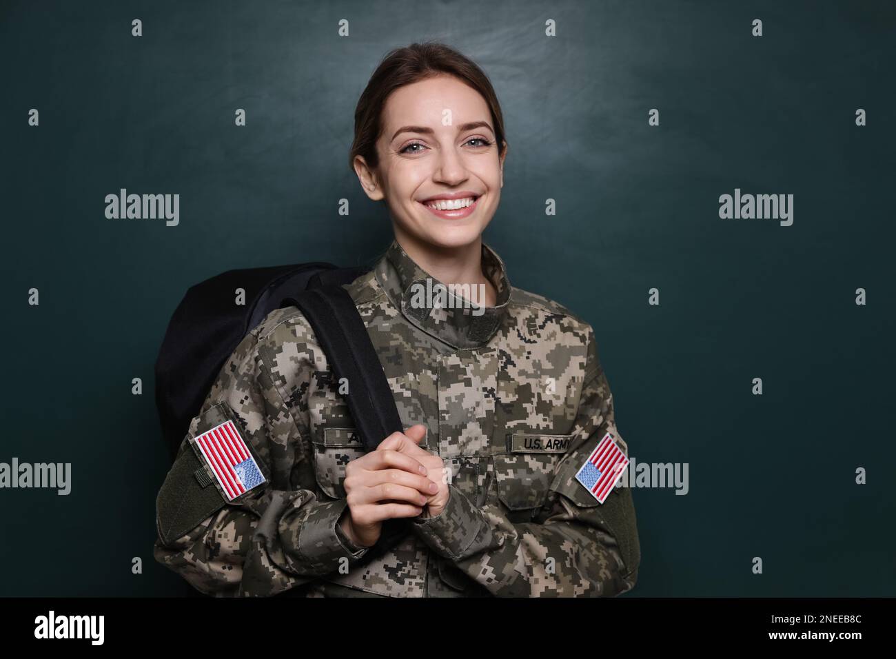 Female army cadet hi-res stock photography and images - Alamy