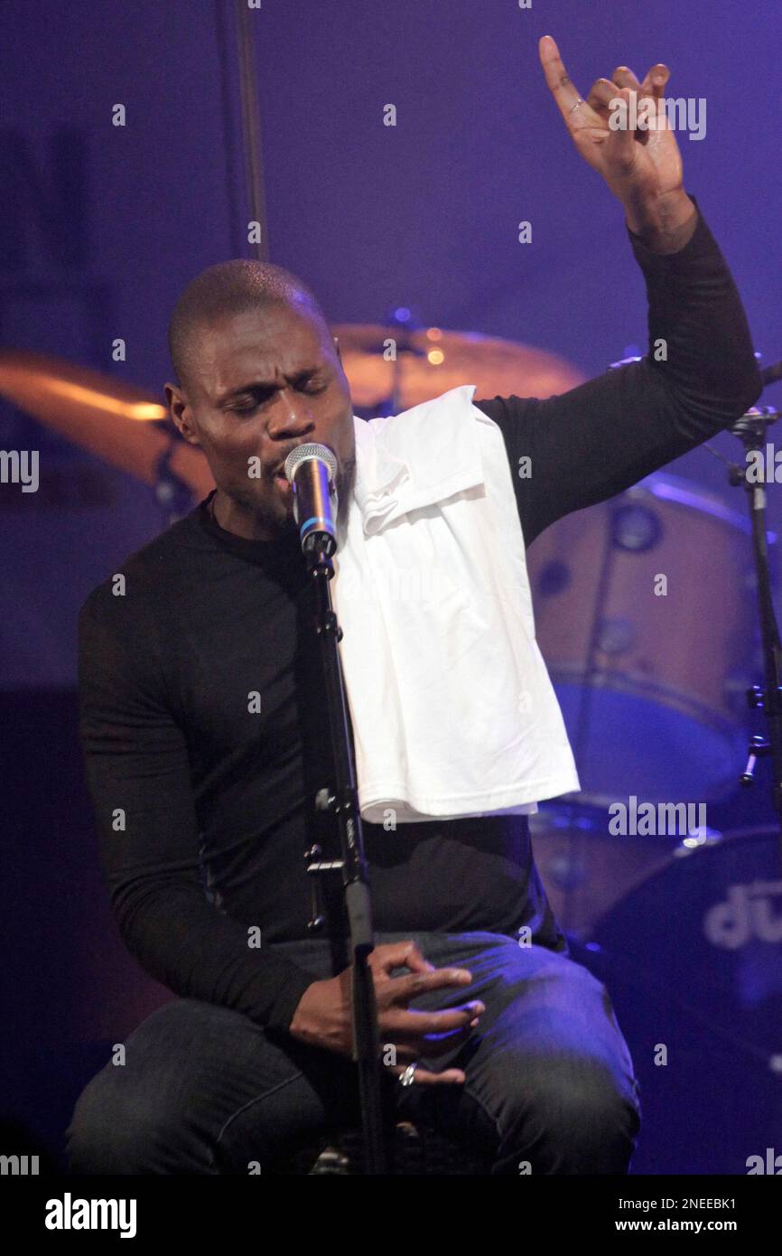 French rap singer Kery James performs during a charity concert for ...