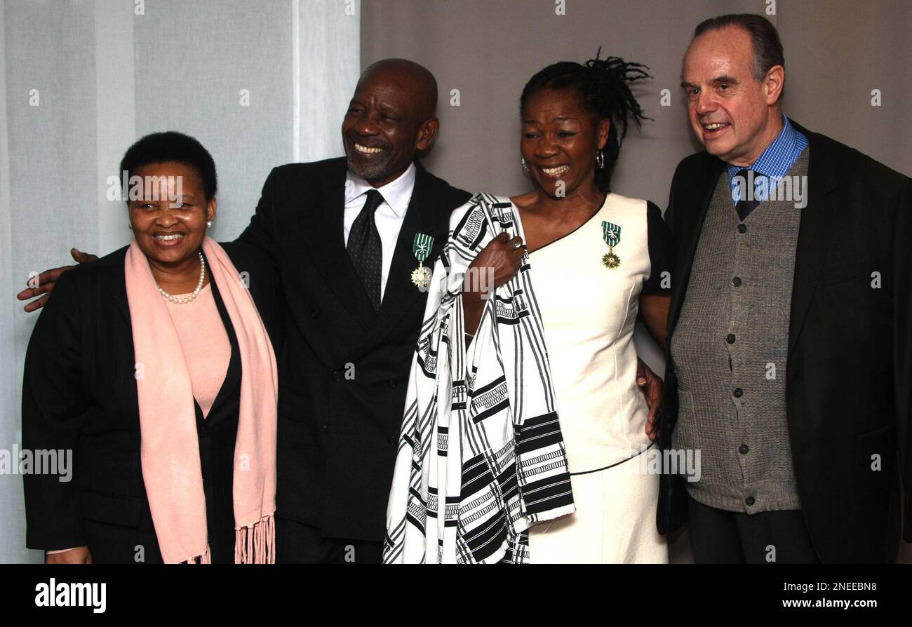 South African jazz singer Letta Mbulu, secon from right ,and South ...