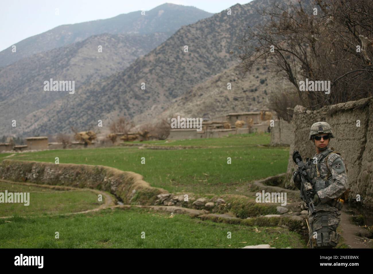U.S. Army Pfc. Kurt van Krieken, from Sisters, Ore., with Task Force ...