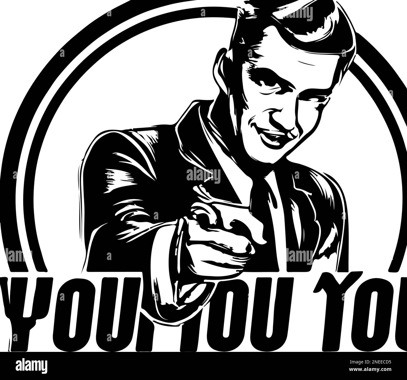 Cartoon pointing person Black and White Stock Photos & Images - Alamy