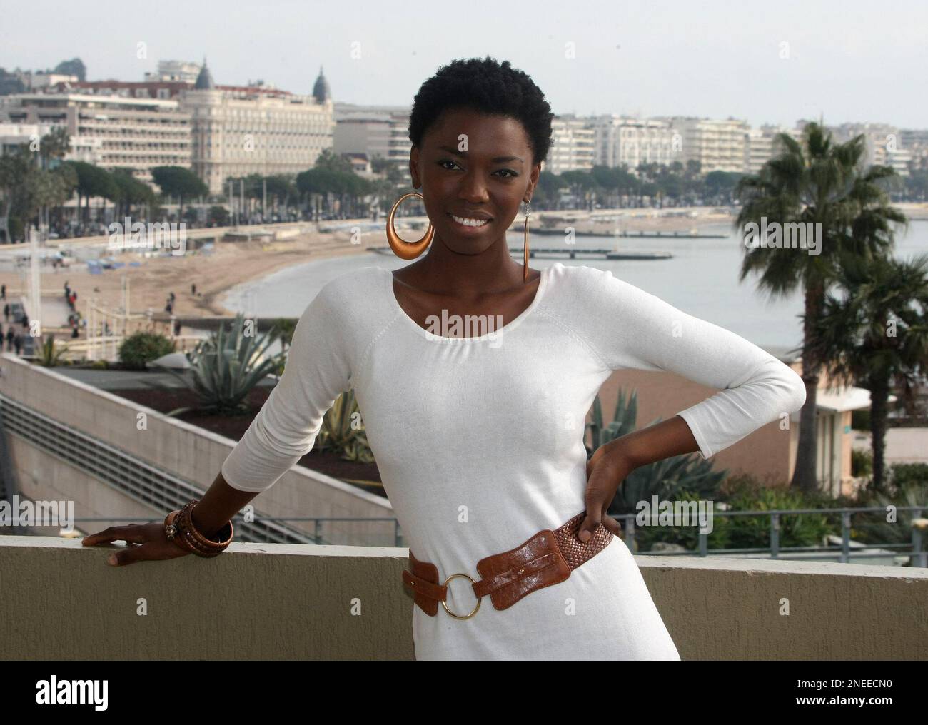 South African singer Lira poses at the 44th MIDEM (International record ...