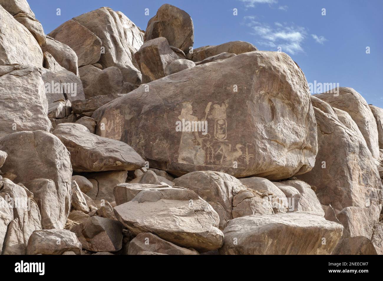 Rock inscriptions on Sehel Island, Aswan, Egypt Stock Photo - Alamy