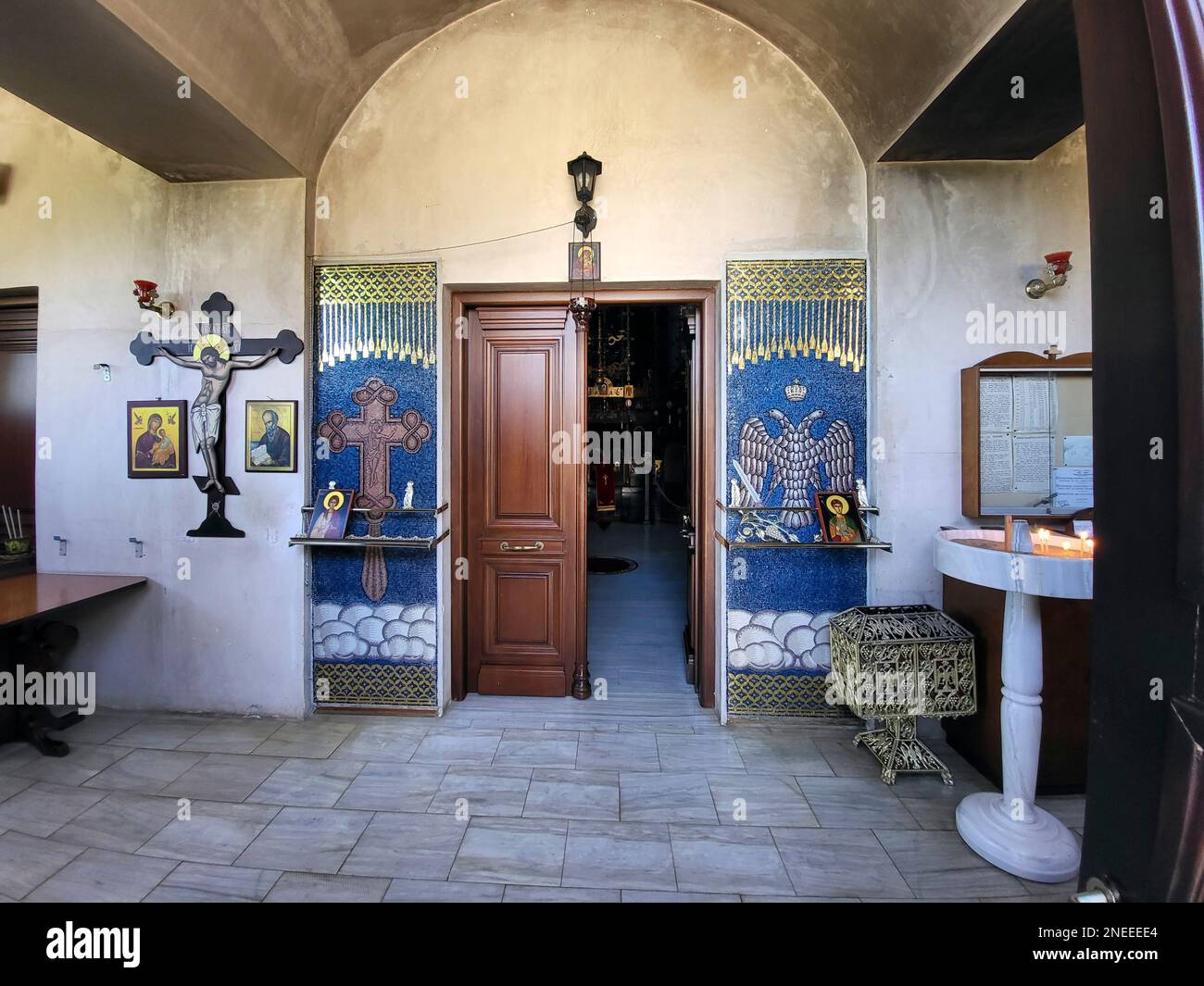 Greece, Crete, Holy Monastery of Panagia Theogennitoros Stock Photo - Alamy