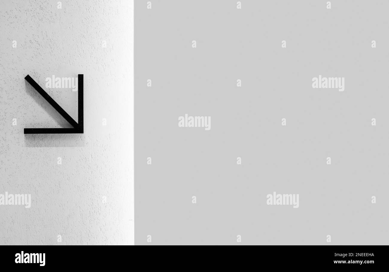 front view arrow sign with copy space. Beautiful photo Stock Photo - Alamy