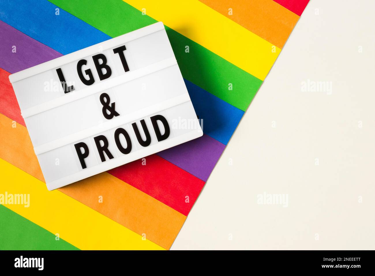 lgbt proud concept rainbow colors. High resolution photo Stock Photo ...