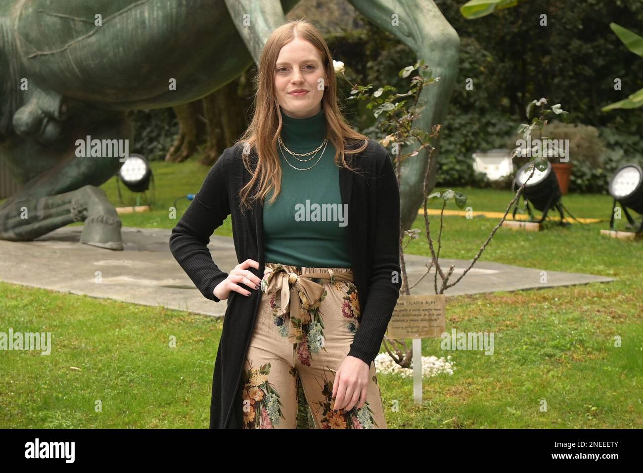 Liliana Bottone attends the photocall of Rai fiction "Resta con me" at ...