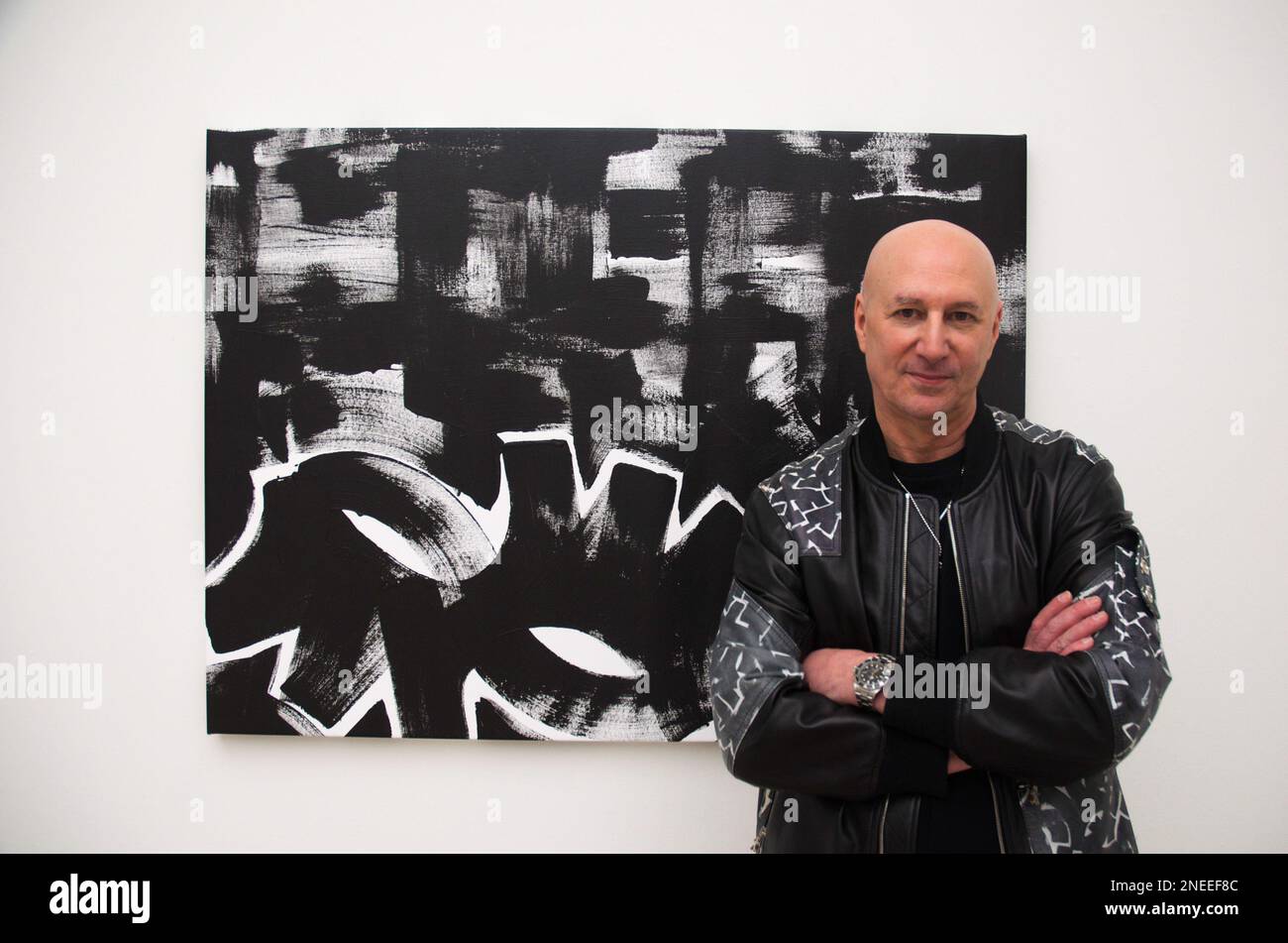 Eric Haze at the Beyond The Streets Exhibition Preview Saatchi Gallery ...