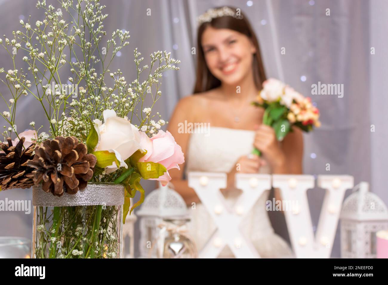 Quinceanera girl celebrate hi-res stock photography and images - Alamy
