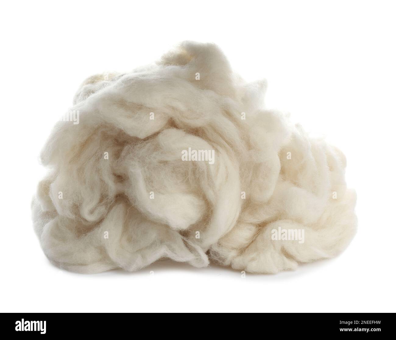 Heap of soft wool isolated on white Stock Photo - Alamy