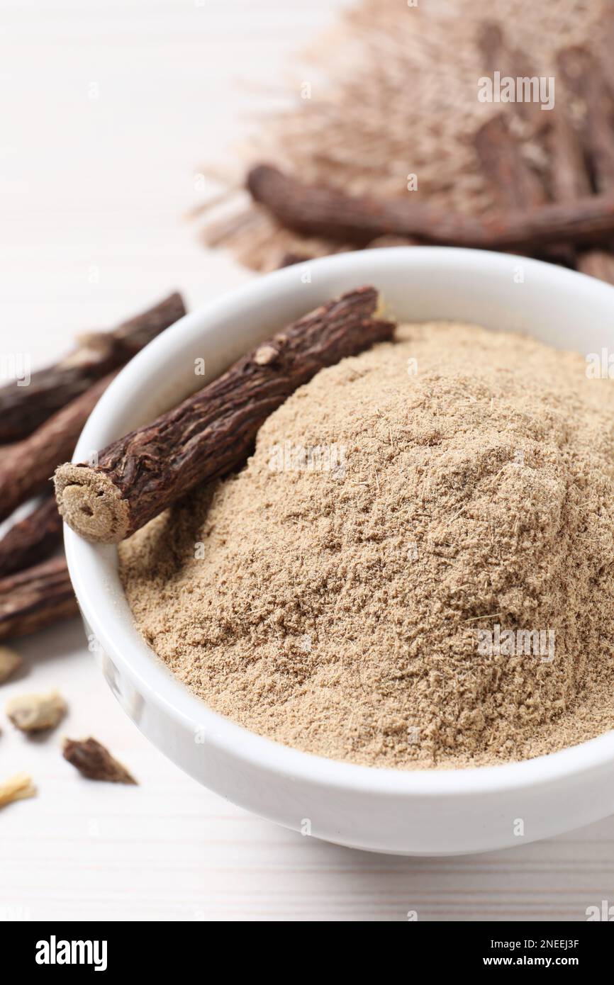 Liquorice root powder hi-res stock photography and images - Alamy