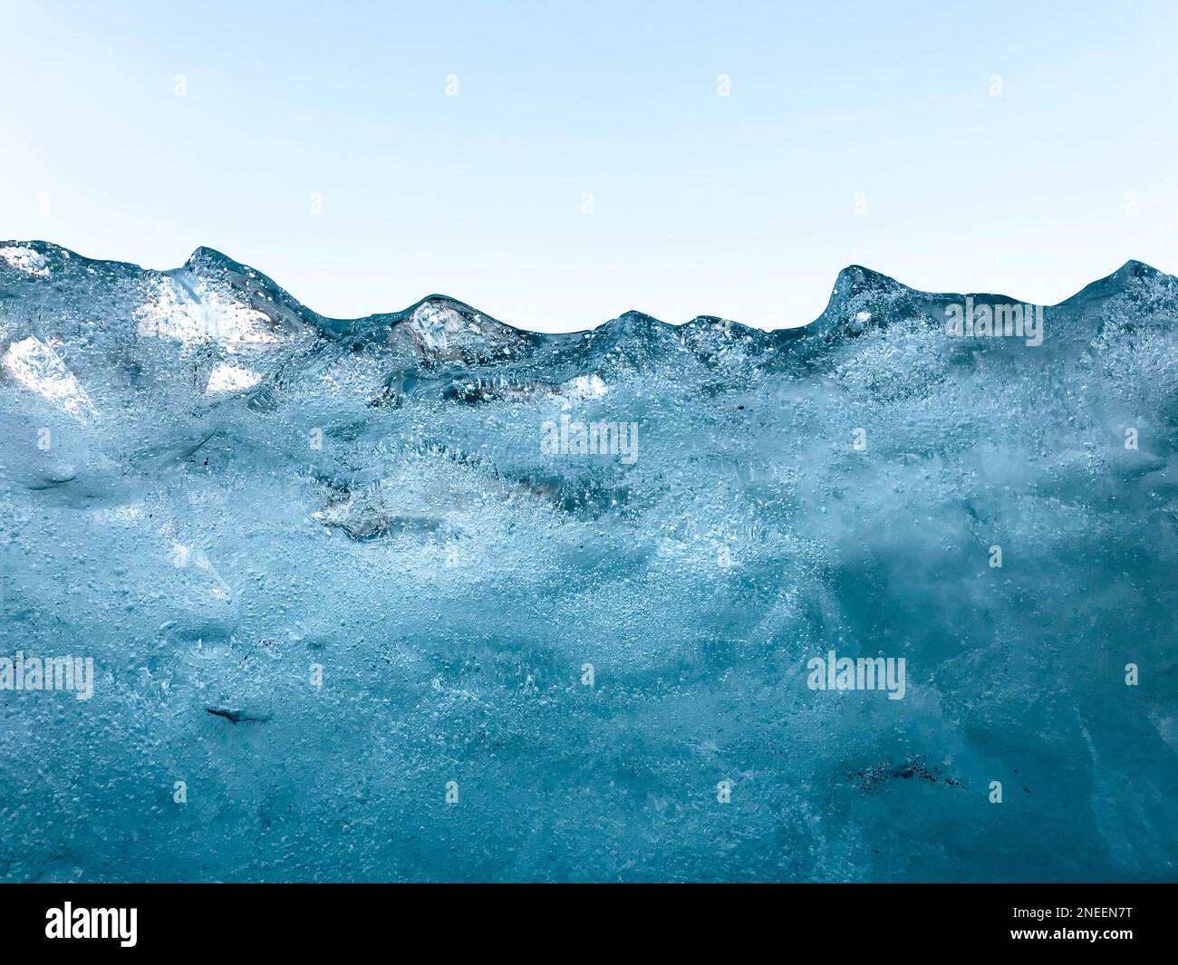 Icelandic Glacier, blue frozen ice artistic abstract Nordic Winter ...