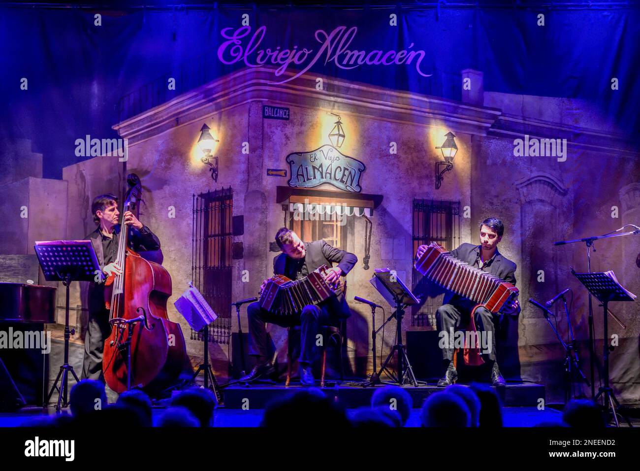 Tango musicians at the tango club El Viejo Almacen, San Telmo, Buenos ...