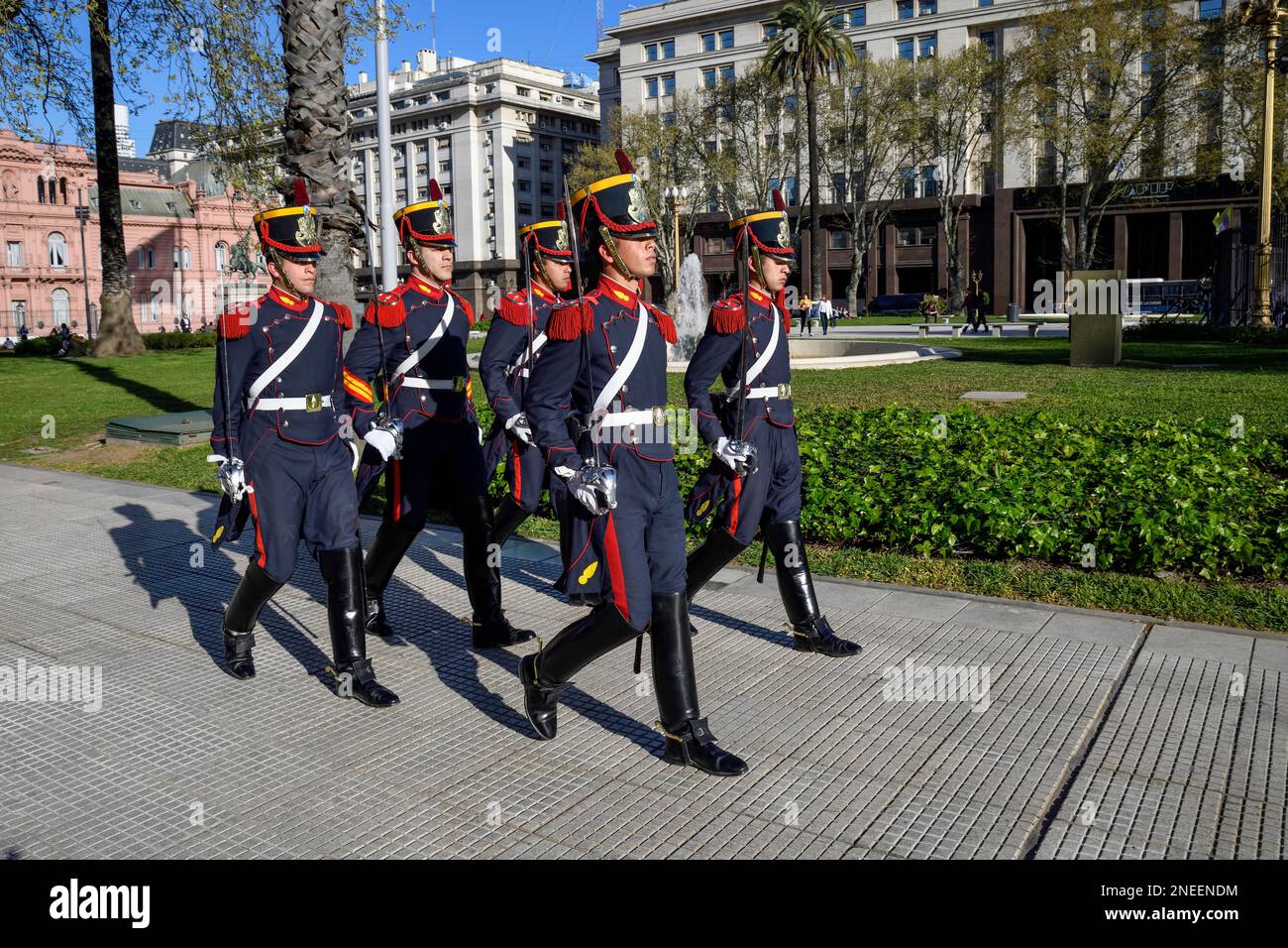 Argentina regimiento granaderos hi-res stock photography and images - Alamy