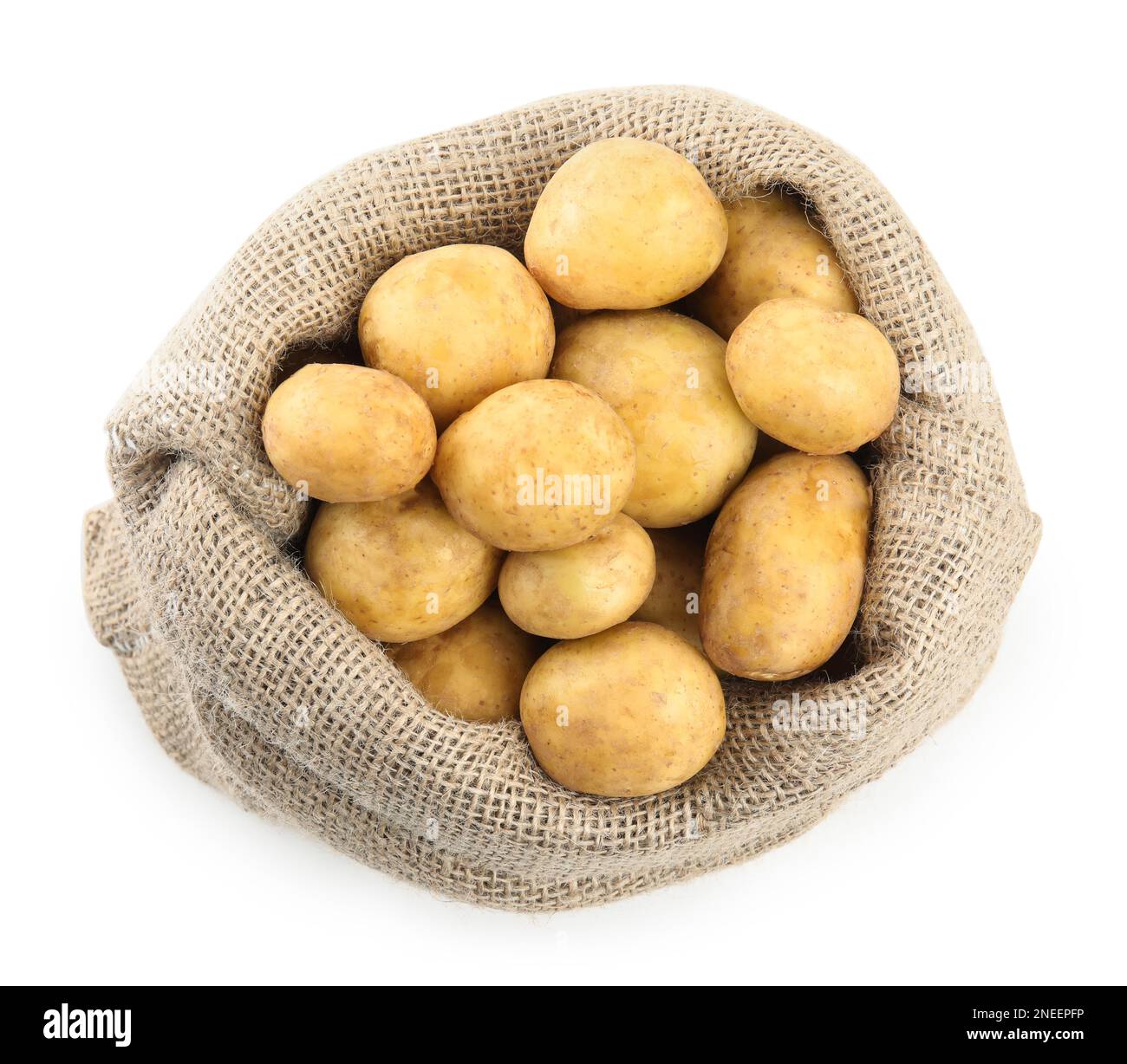 Potatoes in sack hi-res stock photography and images - Alamy