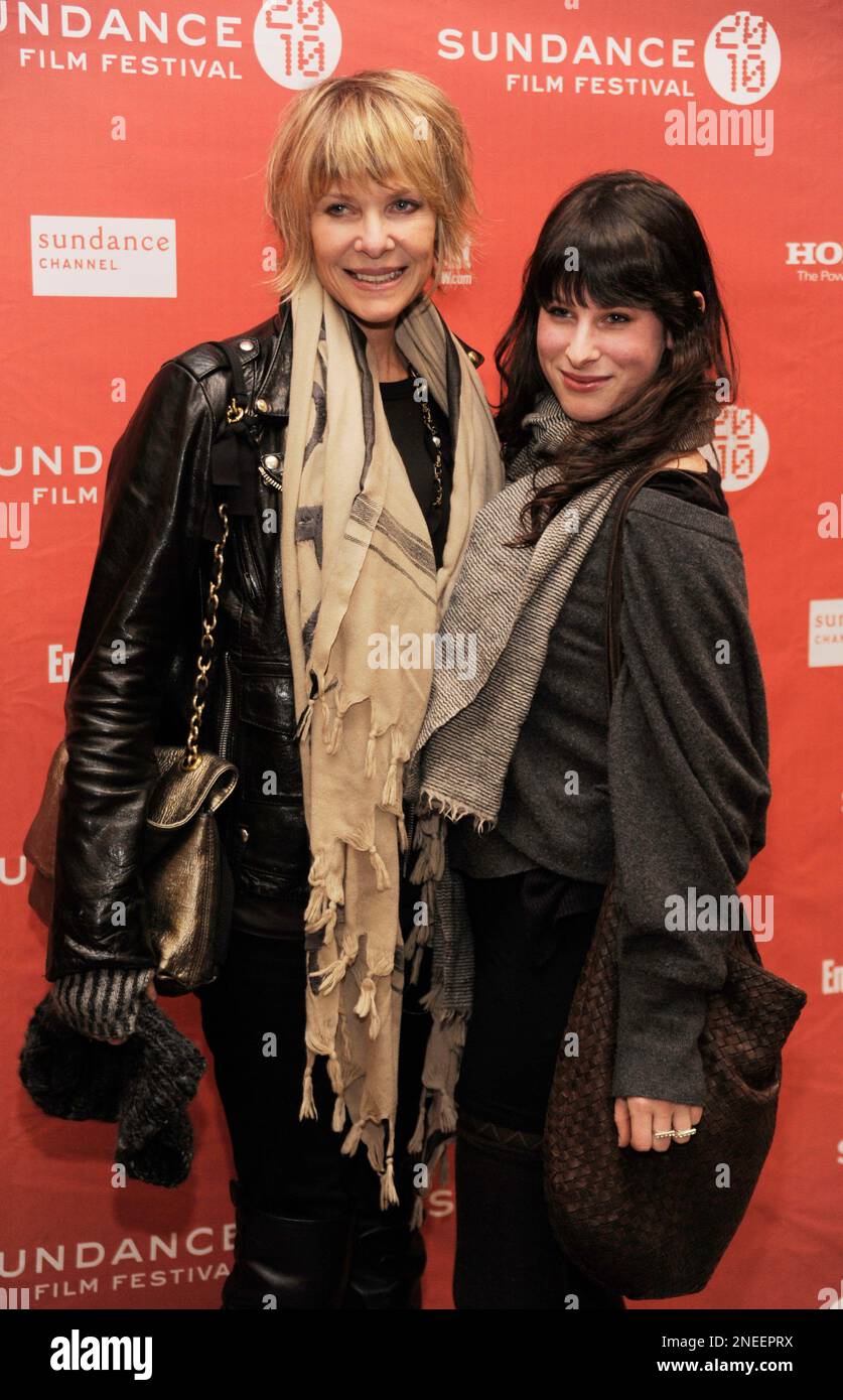 Actress Kate Capshaw, left, and her daughter Sasha Spielberg pose ...