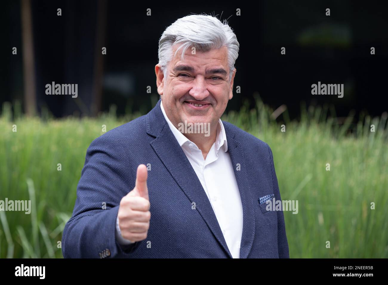 Italian actor Antonio Milo attends the photocall of the fiction 'Resta ...