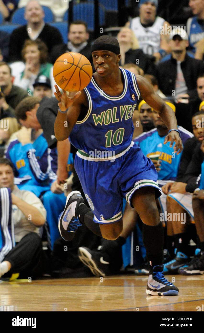 Minnesota Timberwolves' Jonny Flynn is shown in an NBA basketball game ...