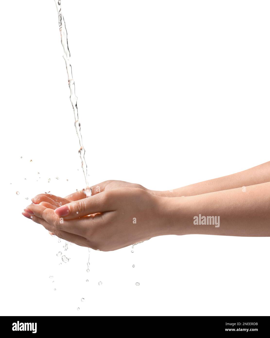 Womans hand pouring fresh pure hi-res stock photography and images - Alamy