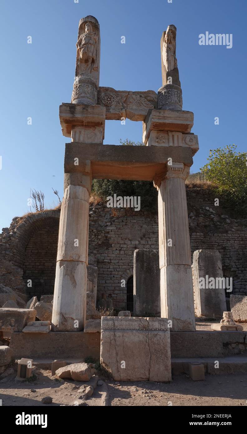 Domitian Square, in the ancient city of Ephesus, Turkey Stock Photo - Alamy