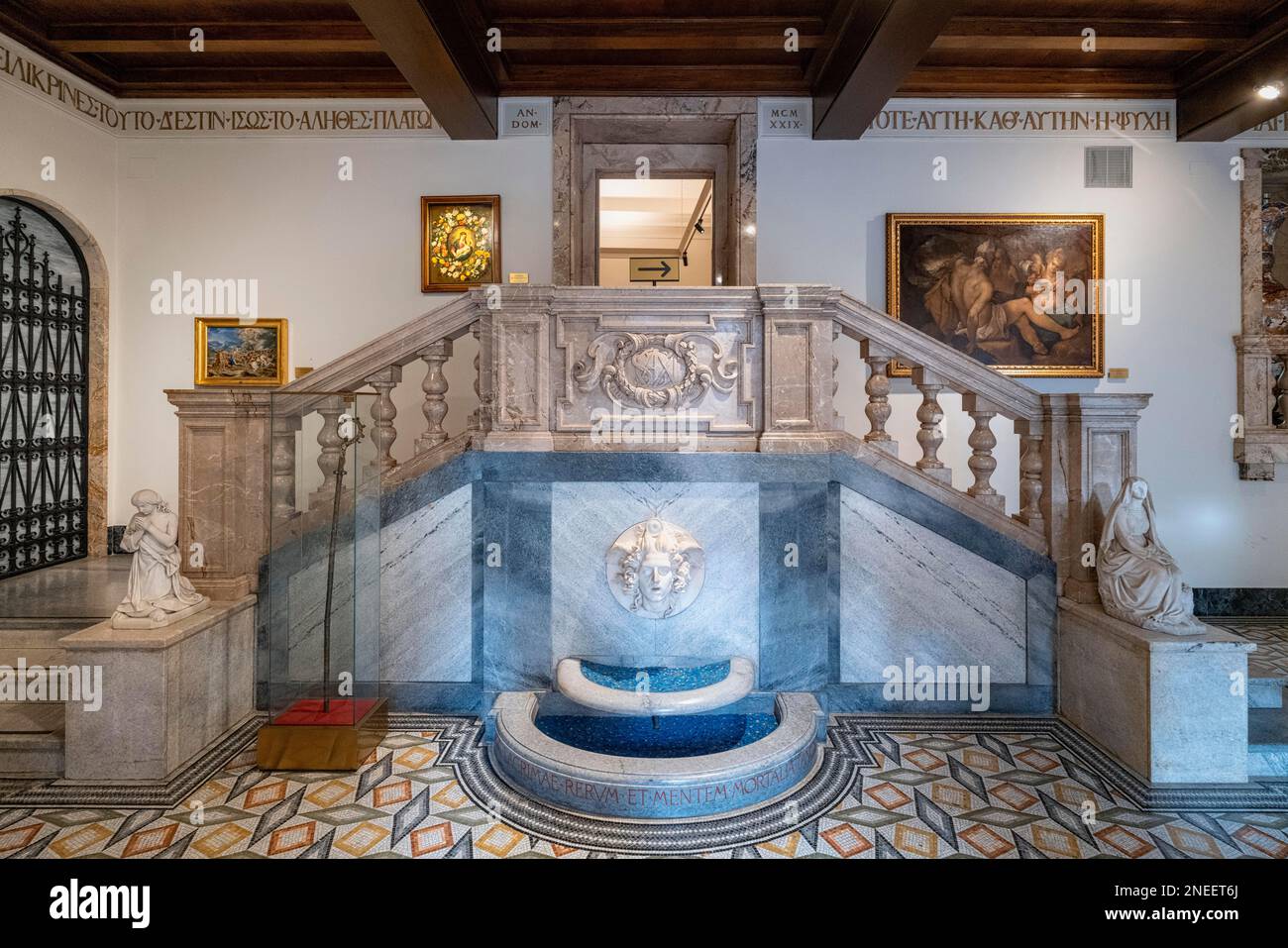 Milan Italy. Pinacoteca Ambrosiana (Ambrosian Art Gallery Stock Photo ...