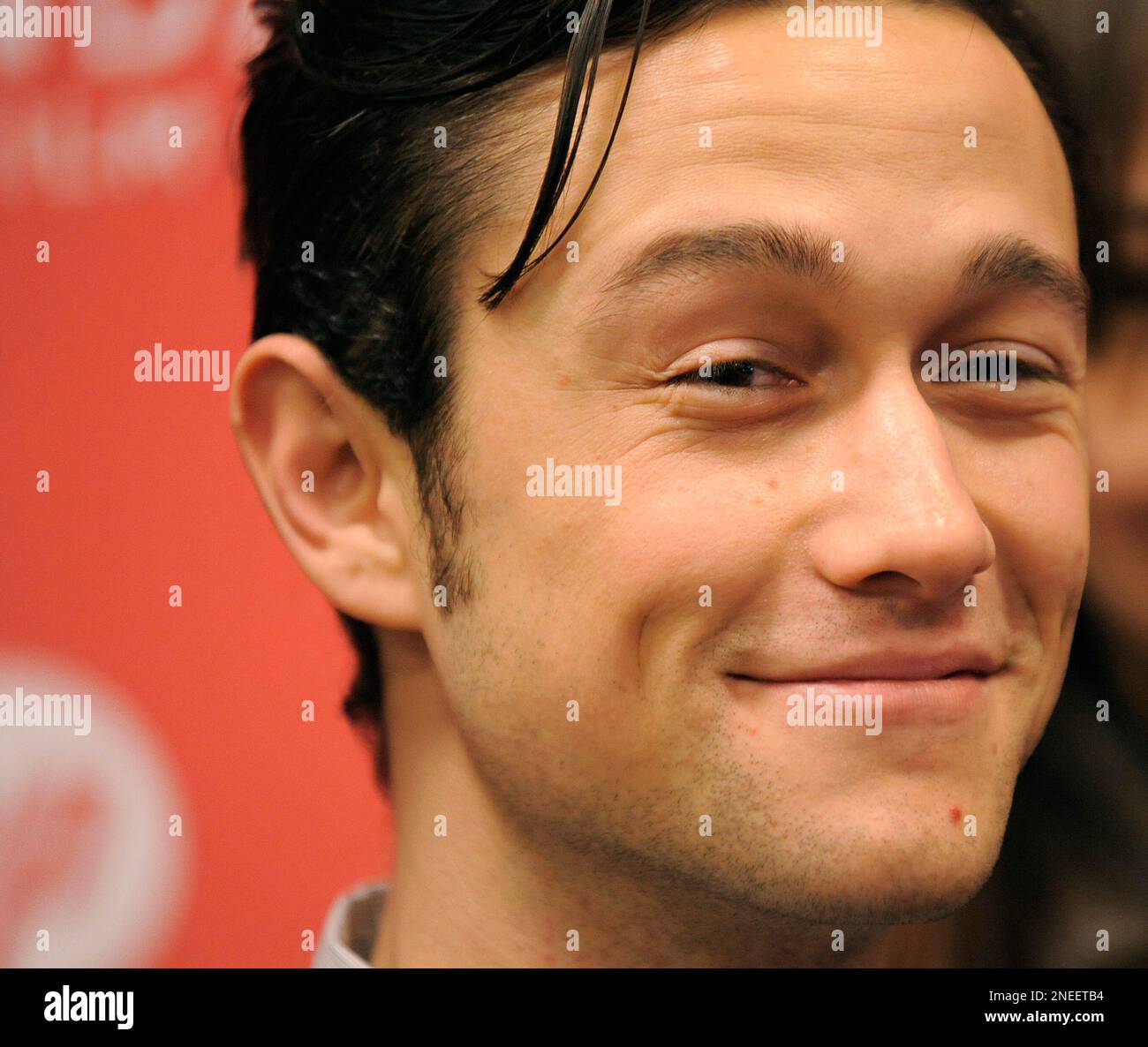 Joseph Gordon-Levitt, a cast member in the film "Hesher," poses for ...