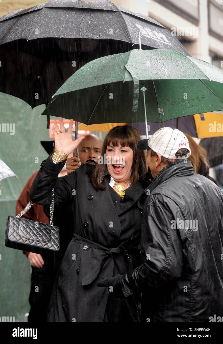 Actress Anjelica Huston arrives to receive her Star on the Hollywood ...