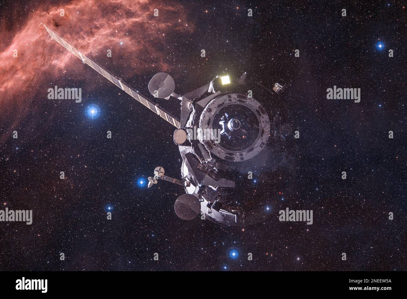 Spacecraft launch into space. Cosmos art. Elements of this image ...