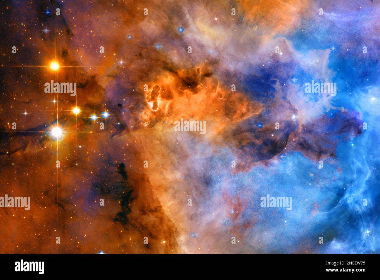 Galaxy thousands light years far away from Earth. Elements of this ...